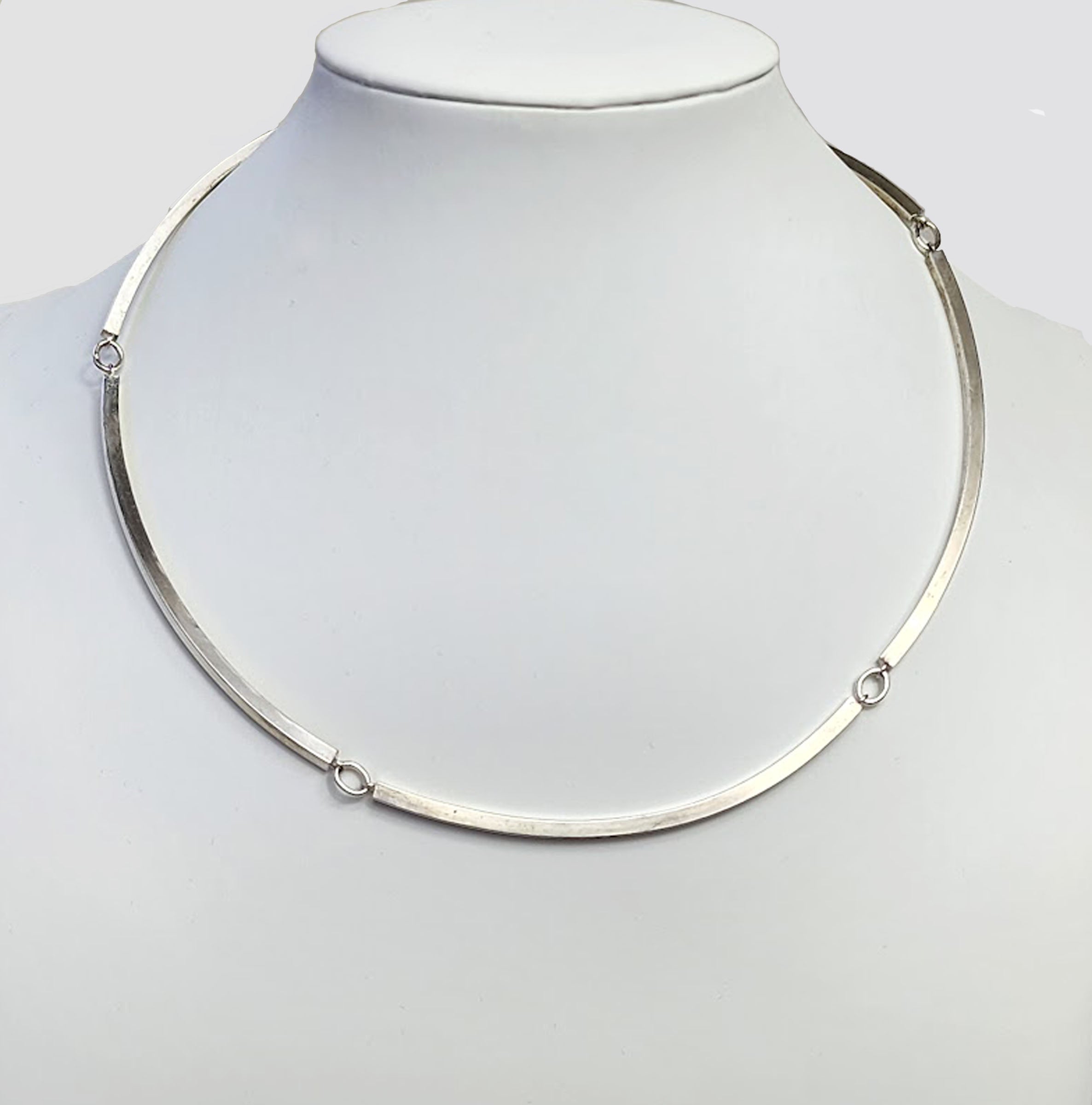 Curved link chain necklace – Roni Downey Designs
